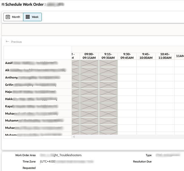 How to restrict technicians reflecting in Schedule "Work Order Screen ...