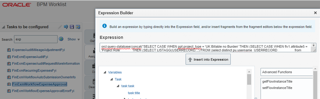 Usage of Dynamic SQL Queries in Oracle fusion BPM — Cloud Customer Connect Usage of Dynamic SQL Queries in Oracle fusion BPM — Cloud Customer Connect