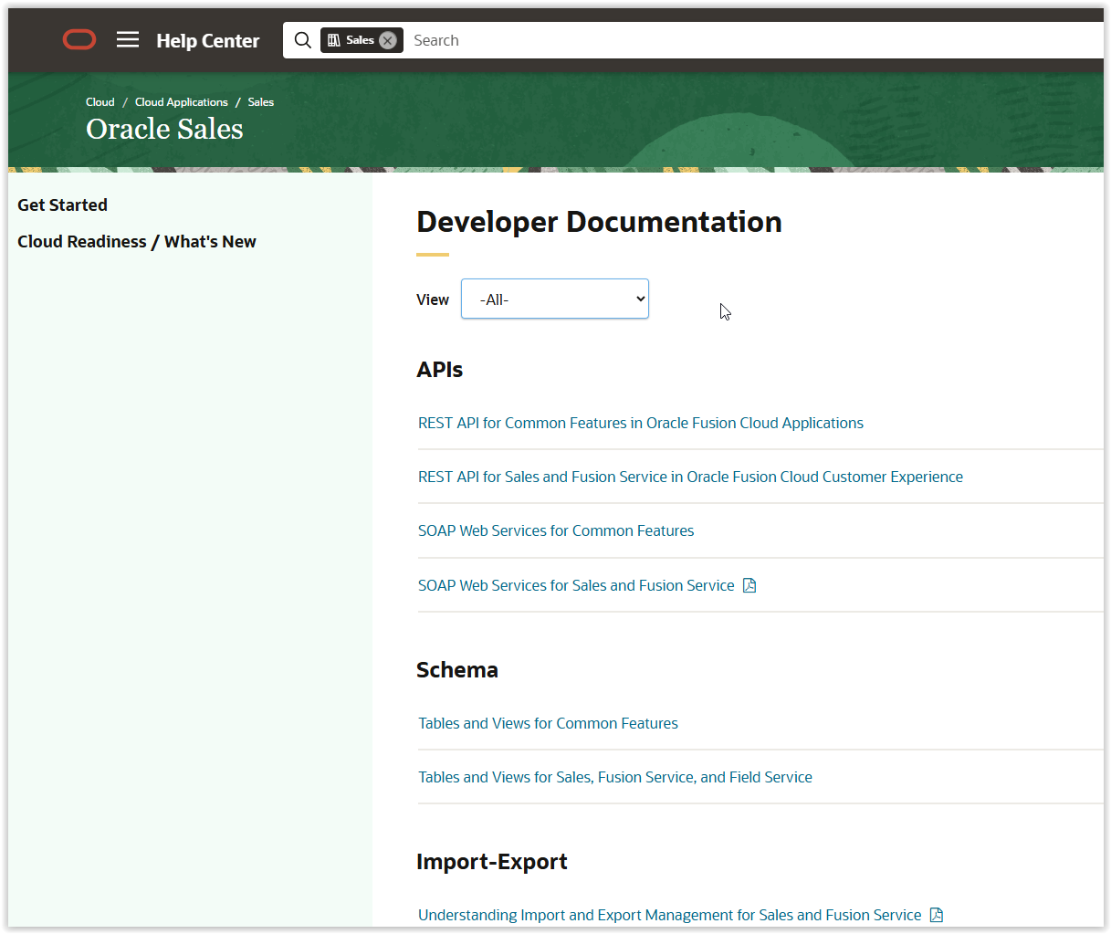 What happened to sales implementation guides? — Cloud Customer Connect