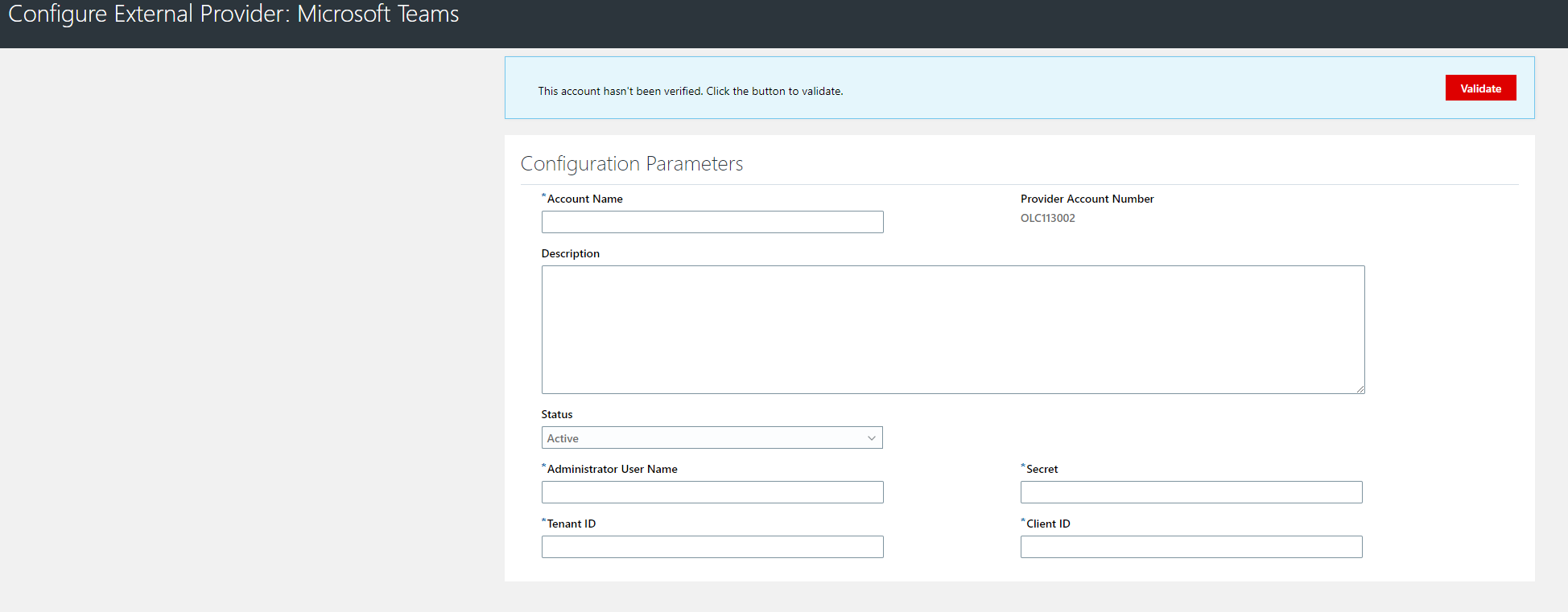 How to Configure External Provider: Microsoft Teams — Cloud Customer ...