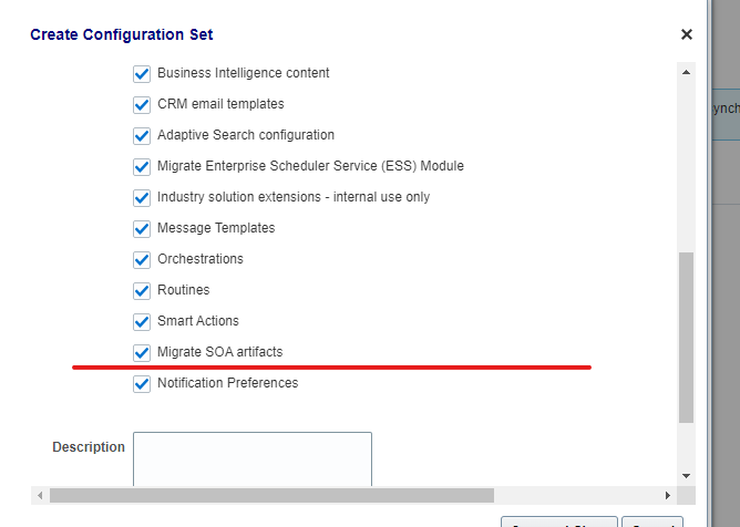 What does the SOA Artifacts contain in CSM Migration set? — Cloud Customer Connect