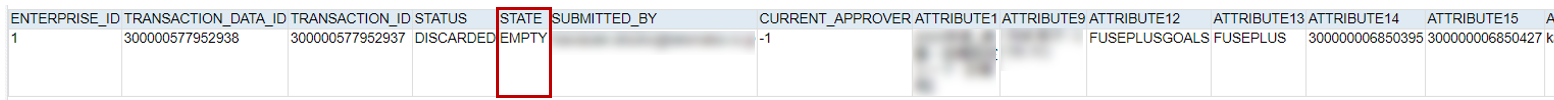 Do you know what the status "EMPTY" means and how it appears in HRC_TXN ...