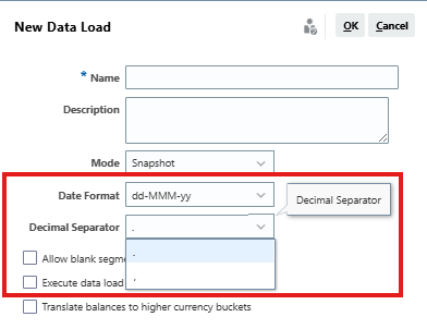 New Date Format and Decimal Separator feature in Data Loads creation in ...