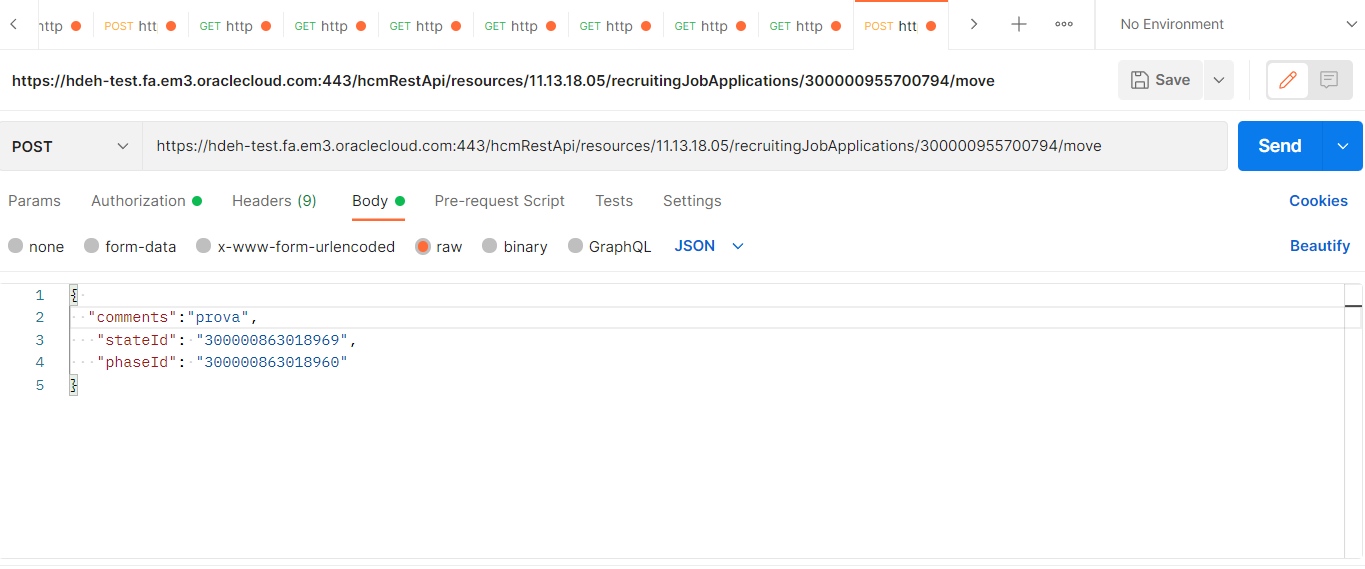 Authorization Error With Rest Api To Move Candidate Between Phases States — Cloud Customer Connect