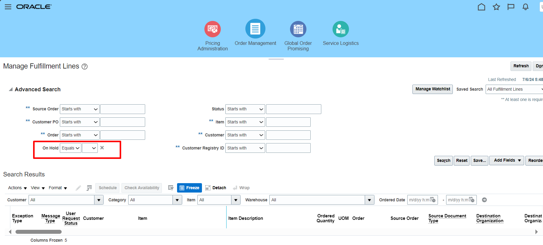 How to include LOV of "Hold Name" in "Manage Fulfilment Lines" in Order ...