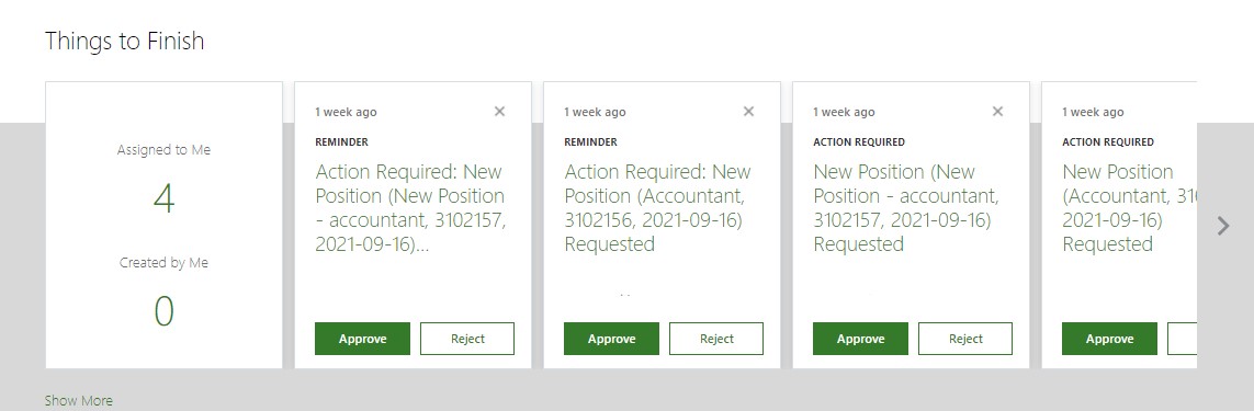 Approvals Dashboard Behavior — Cloud Customer Connect