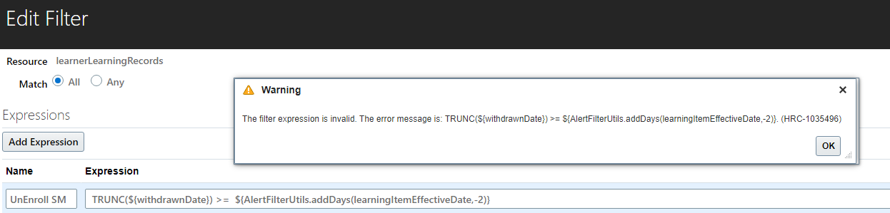 How to create filter in alert composer? — Cloud Customer Connect