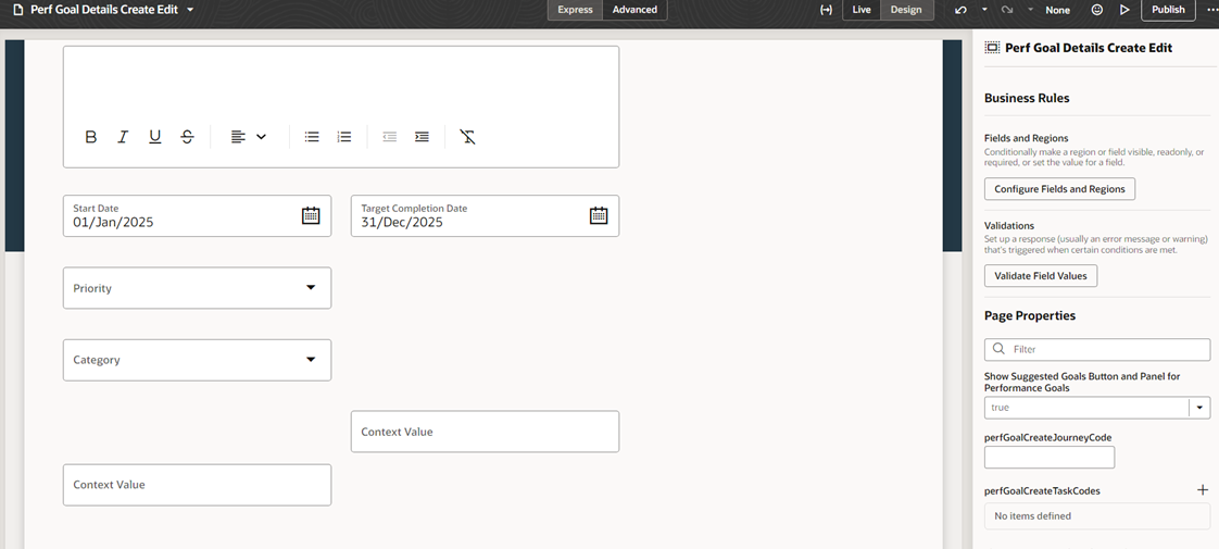 Hide Dff Context Value Fields In Add Goal — Cloud Customer Connect