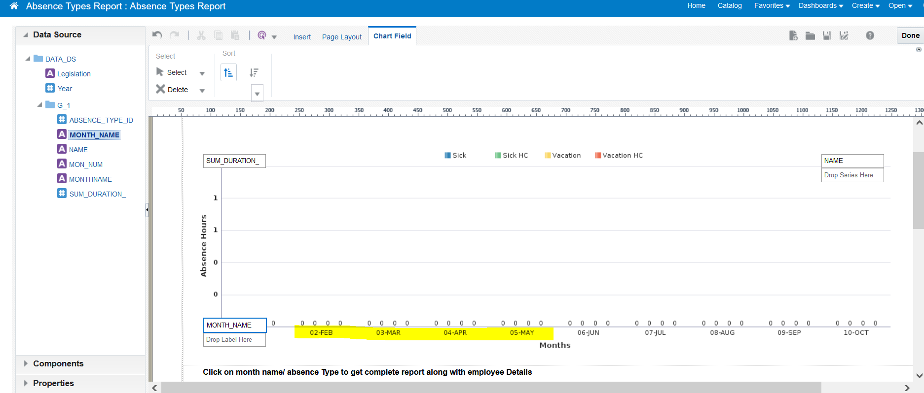 BIP report chart shows months in alphabetical order, and not in ...