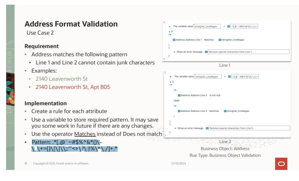 Address Format Validation Pattern from HCM Experience Design Studio Series #7 — Cloud Customer ...