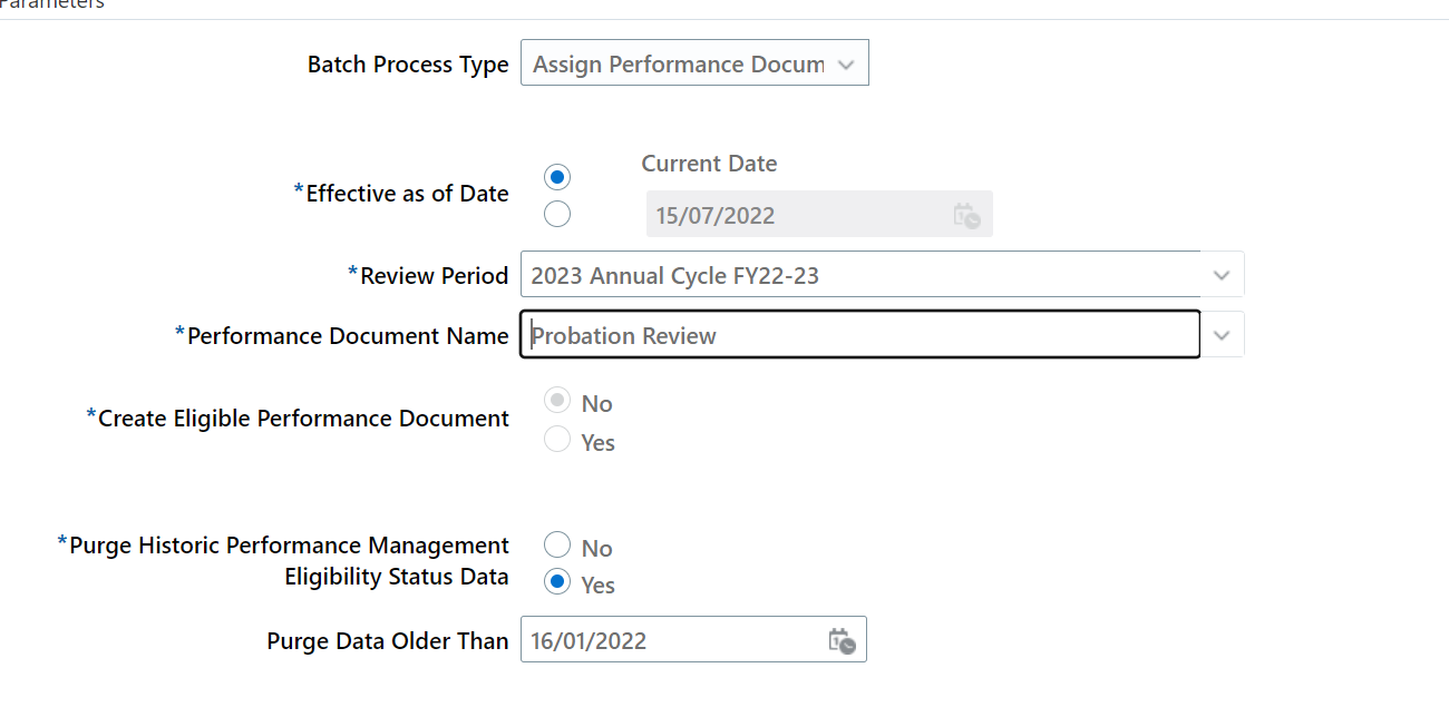 how to Create Eligible Performance Document for Anytime Template ...