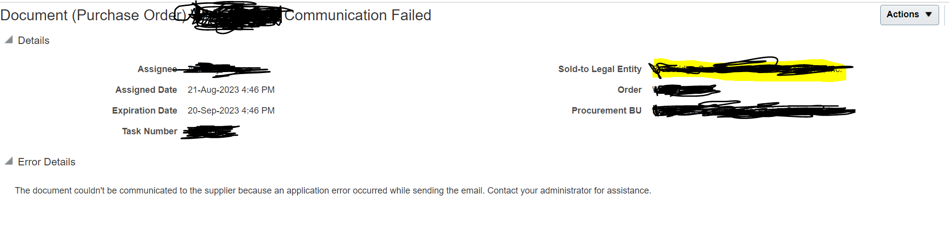 Supplier not getting PO emails after purchase order approvals — Cloud Customer Connect