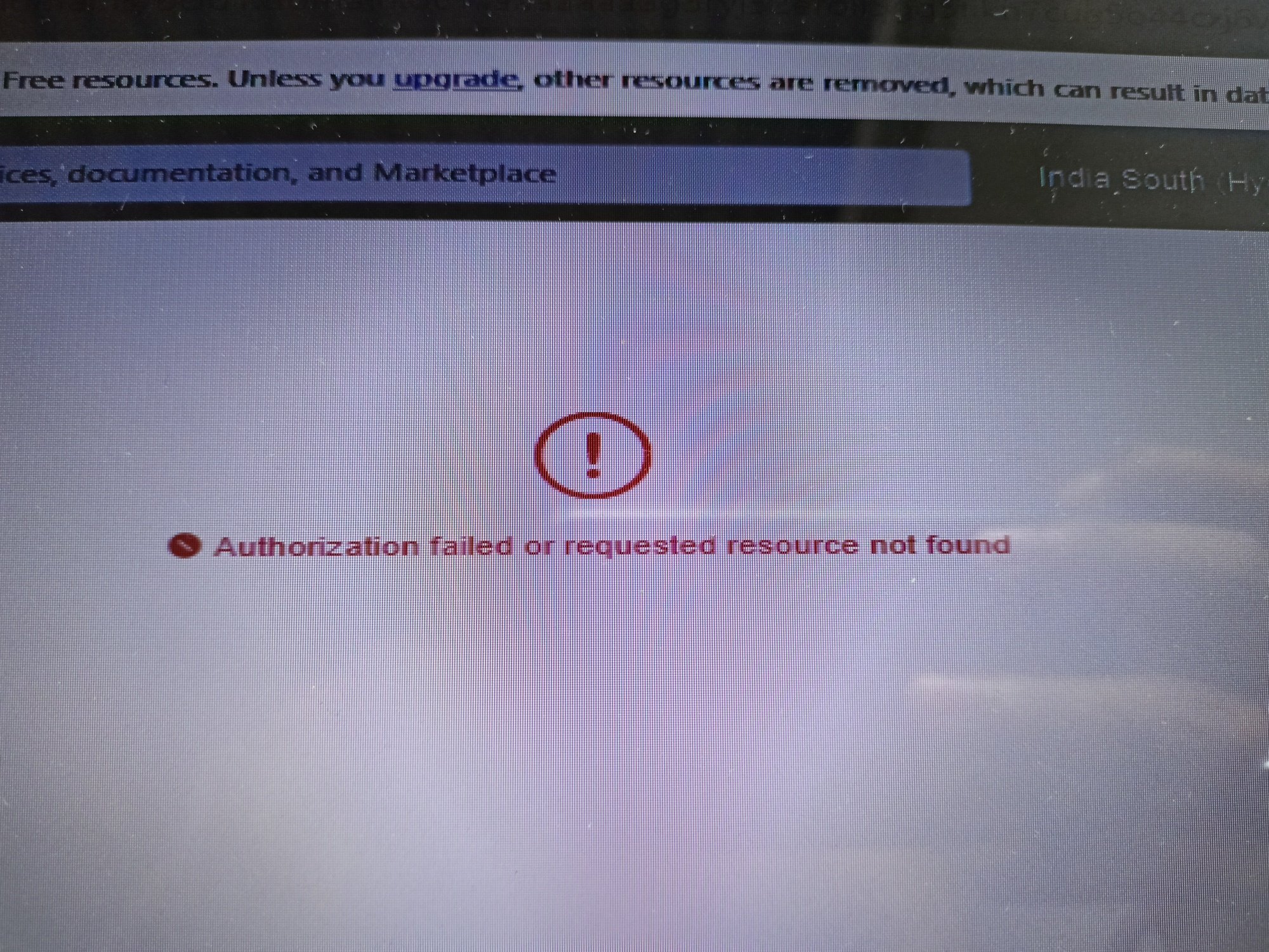 My tenancy inactive and showing everywhere "Authorization failed or requested resource not found ...