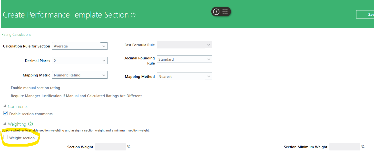 24D - Weight section check box is not editable when creating new ...