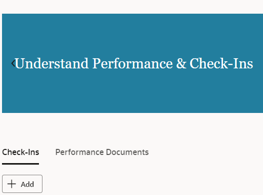 How To Hide The Add Button In Performance Redwood Page — Cloud Customer Connect
