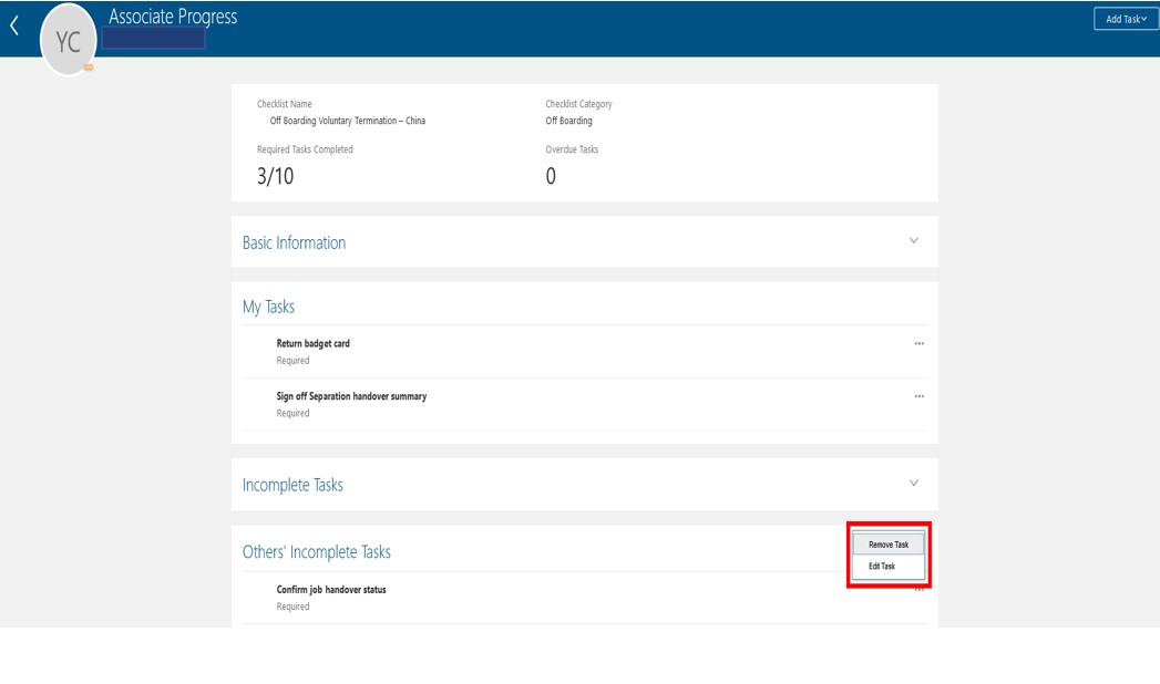 Resignation handover process - Unable to reassign the tasks — Cloud ...