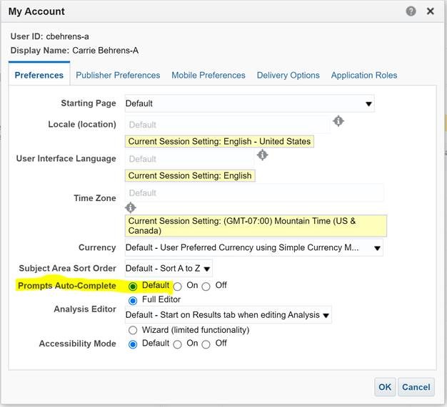 How do we set the default value to "On" for the prompts auto-complete field? — Cloud Customer ...