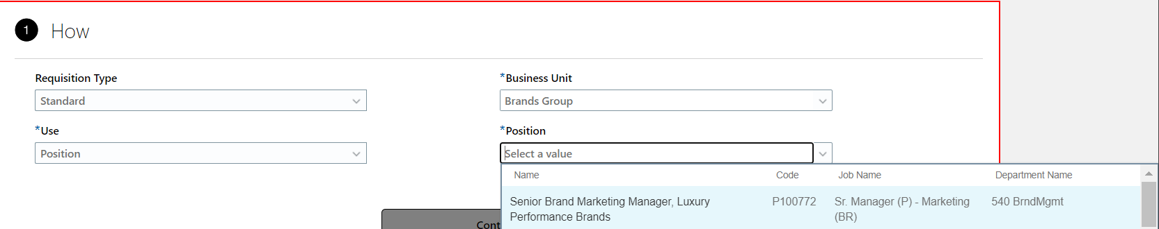 Display Position Location in Position List of Values — Cloud Customer ...