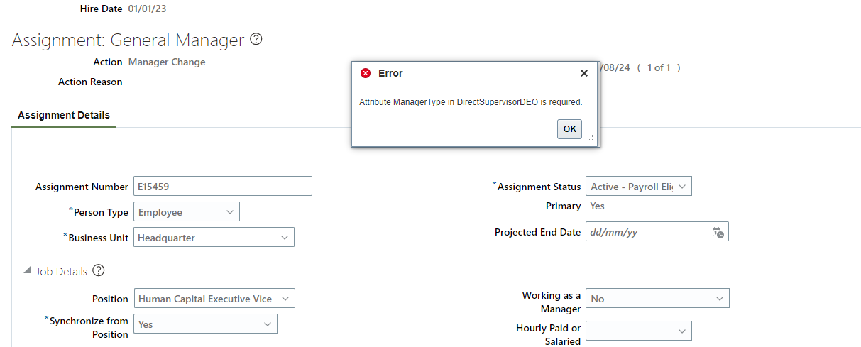 Error "Attribute ManagerType in DirectSupervisorDEO is required." when updating position for ...