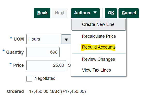 Do we have any Rest API to update Rebuild Account for PO change Order — Cloud Customer Connect