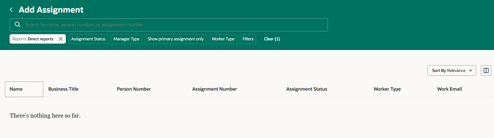 Unable to display any data in the "Terminate Employment" and "Add ...