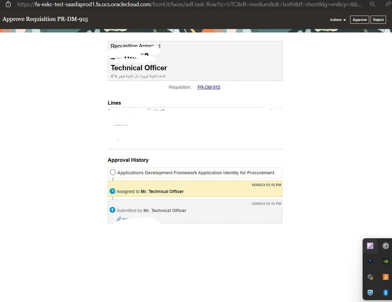 Adding A Hyperlink To The Approval Purchase Requisition Notification — Cloud Customer Connect