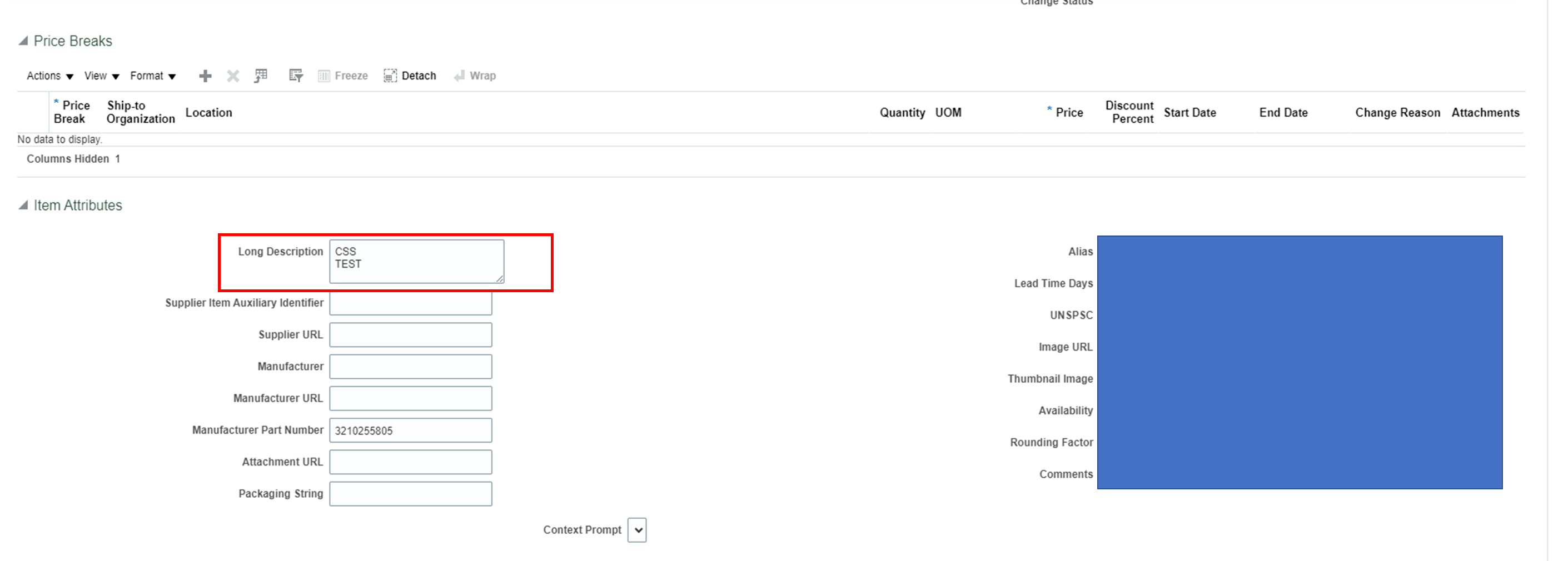 How to reflect BPA line's Long Description's line break at Product ...