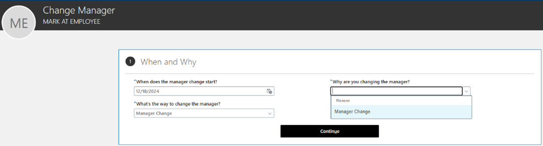 Role Specific Action Reason of Manager Change is not working for termination transaction — Cloud ...