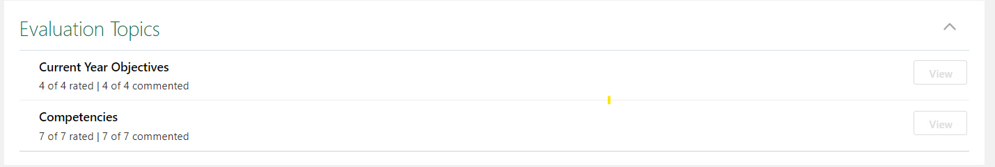 Is There A Way To Have The Buttons On A Performance Document Under Evaluation Topics More