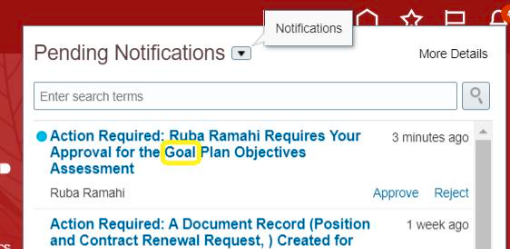 How to customize Goal workflow notification — Cloud Customer Connect