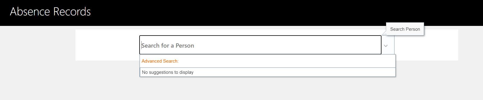 Absence Records Not Able To Search Employee — Cloud Customer Connect