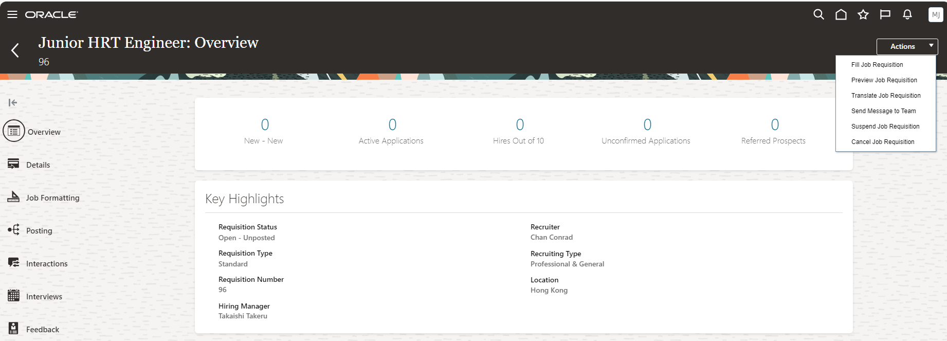 Unable To Redraft The Job Requisition — Cloud Customer Connect