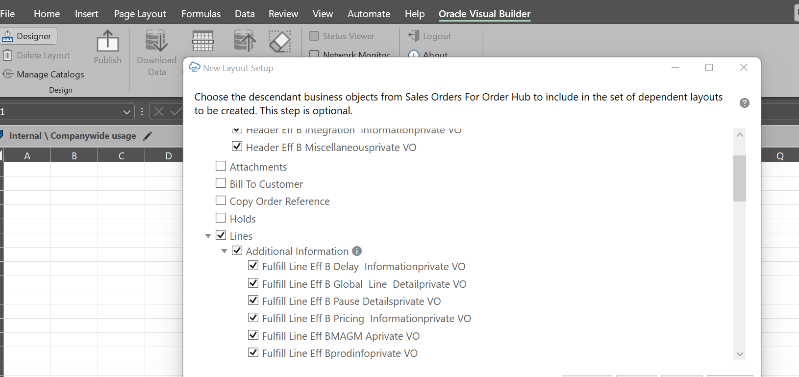 How to display and create a SO with EFF of Fulfillment Line info on Visual Builder Add-in for ...