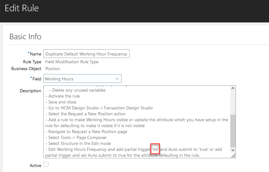How do you find the Component ID for a partial trigger — Cloud Customer Connect