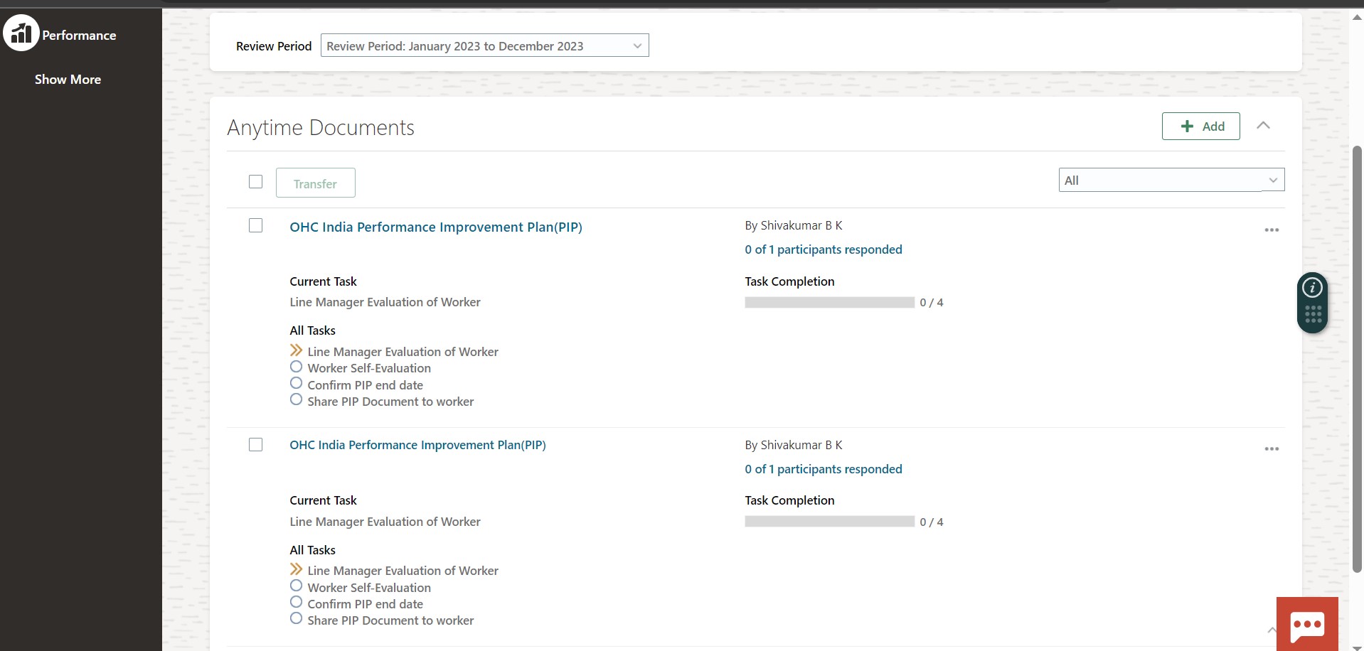 Restricting Line manager to create only one PIP for an employee for a ...