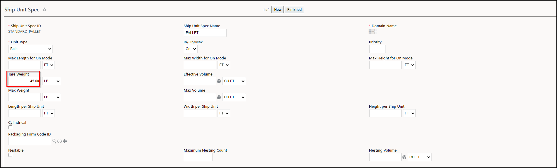 Add Tare weight of a Pallet to the order total weight — Cloud Customer ...
