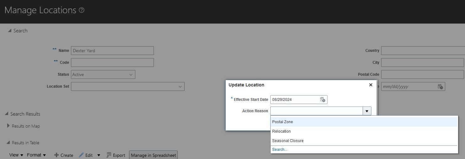 How to add 'Action Reason' when updating an existing Locations? — Cloud ...