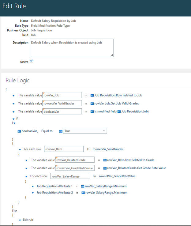 Default Salary associated with the Grade Rate while creating a ...