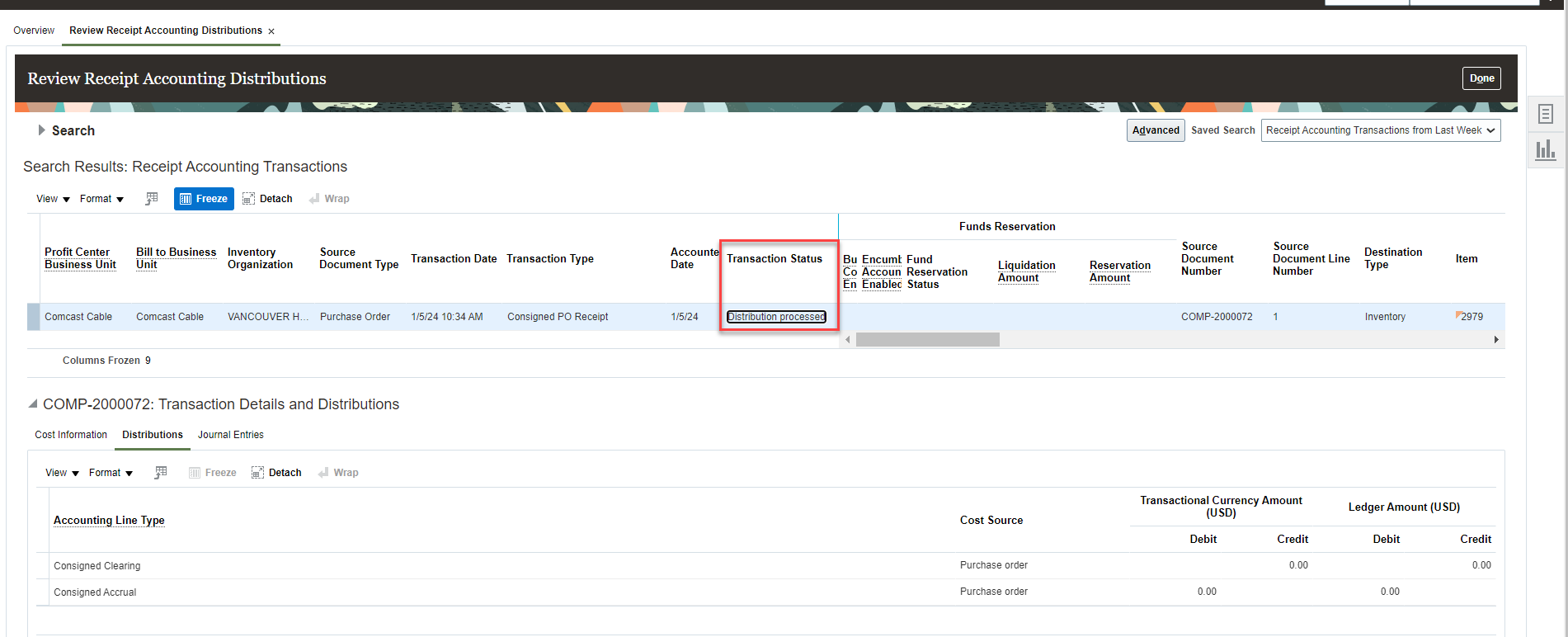 consignment Inventory valuation rules impact on PO receiving ...
