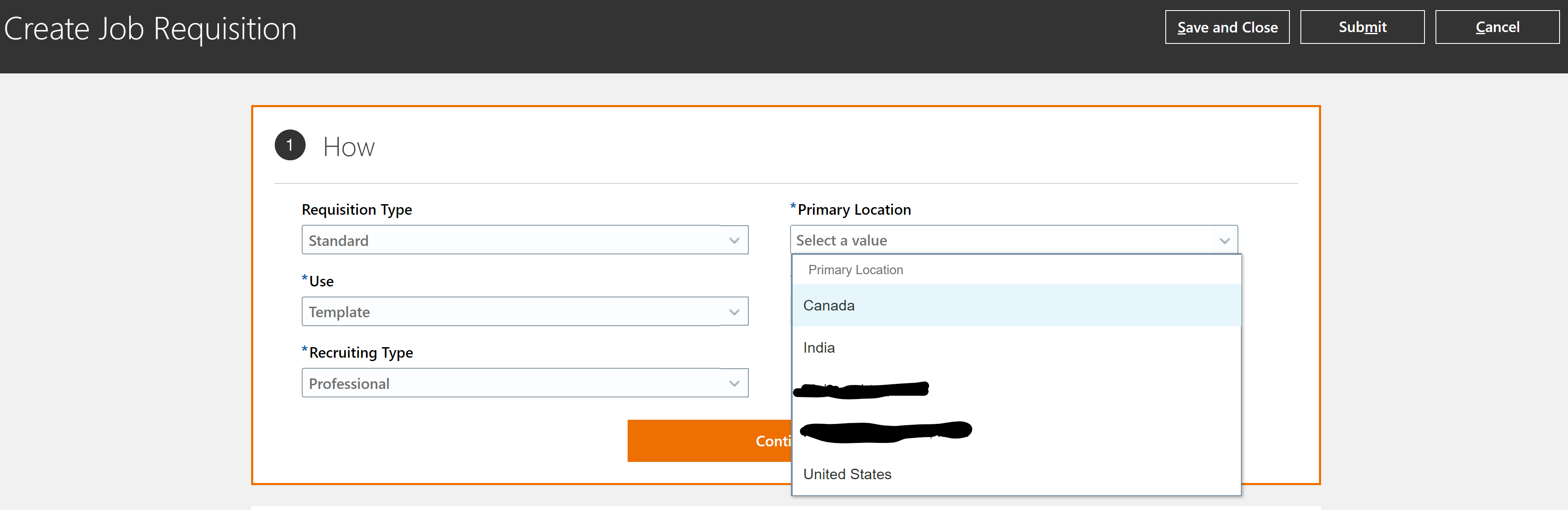 Restrict Recruiter From Creating Requisition Based On Primary Location