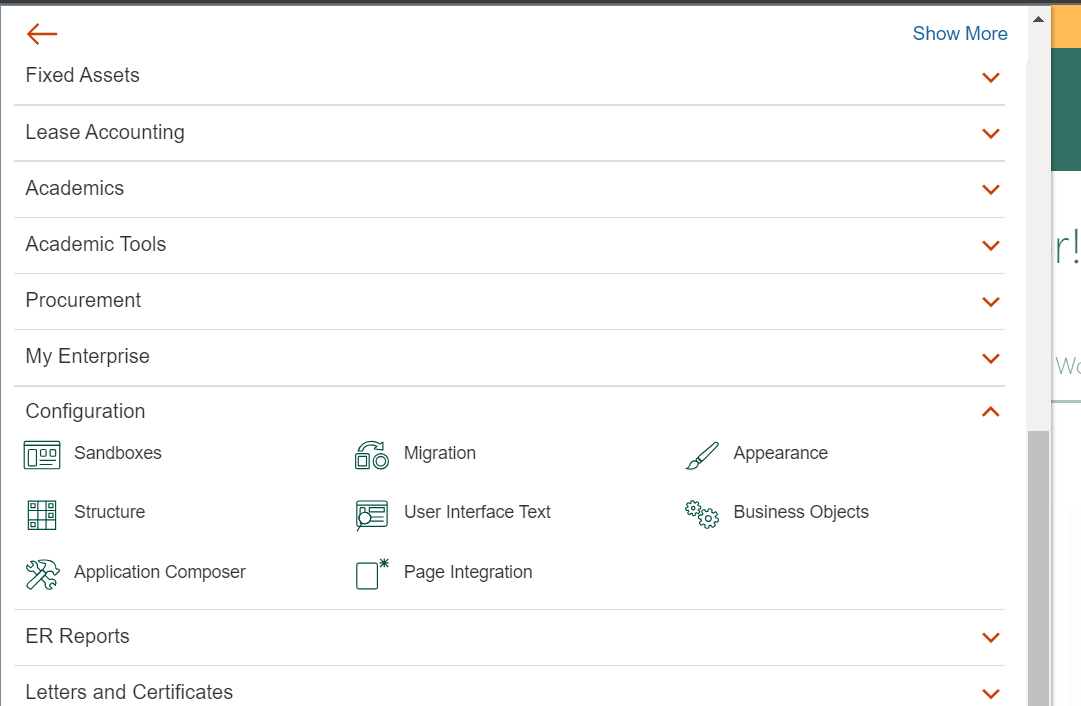 I M Unable To Find Visual Builder Under Configuration In Fusion — Cloud