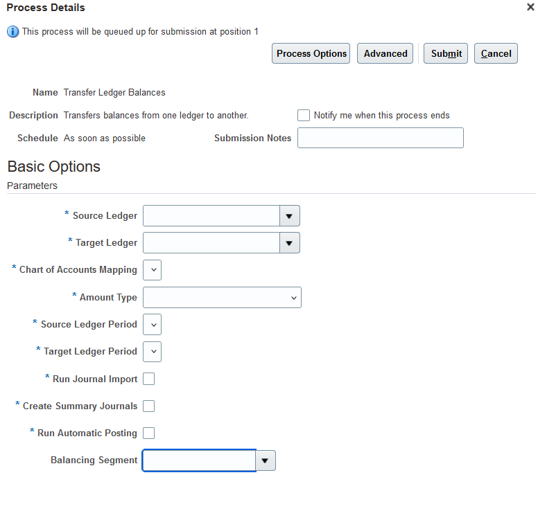 Is it possible to transfer ledger balance by group of balancing segment ...