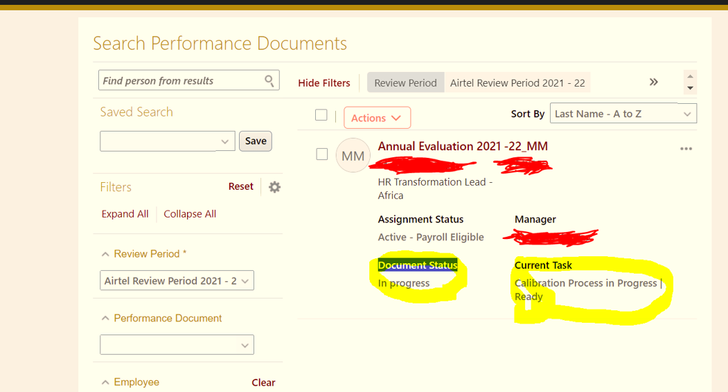 sql statement to get the performance document current task — Cloud ...