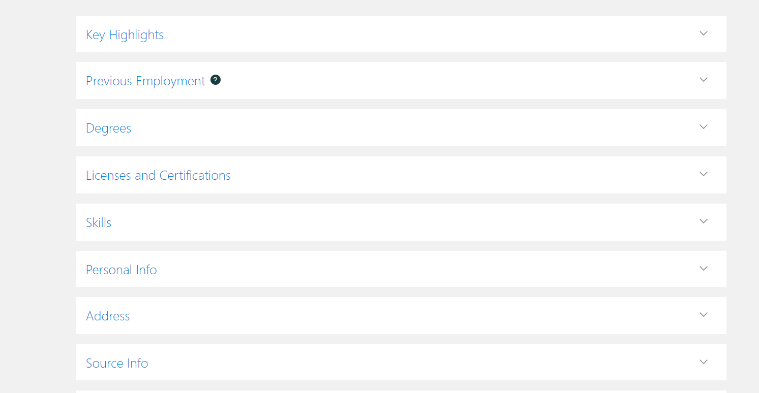 Sections In Talent Profile Not Showing Up In Internal Application Details — Cloud Customer Connect