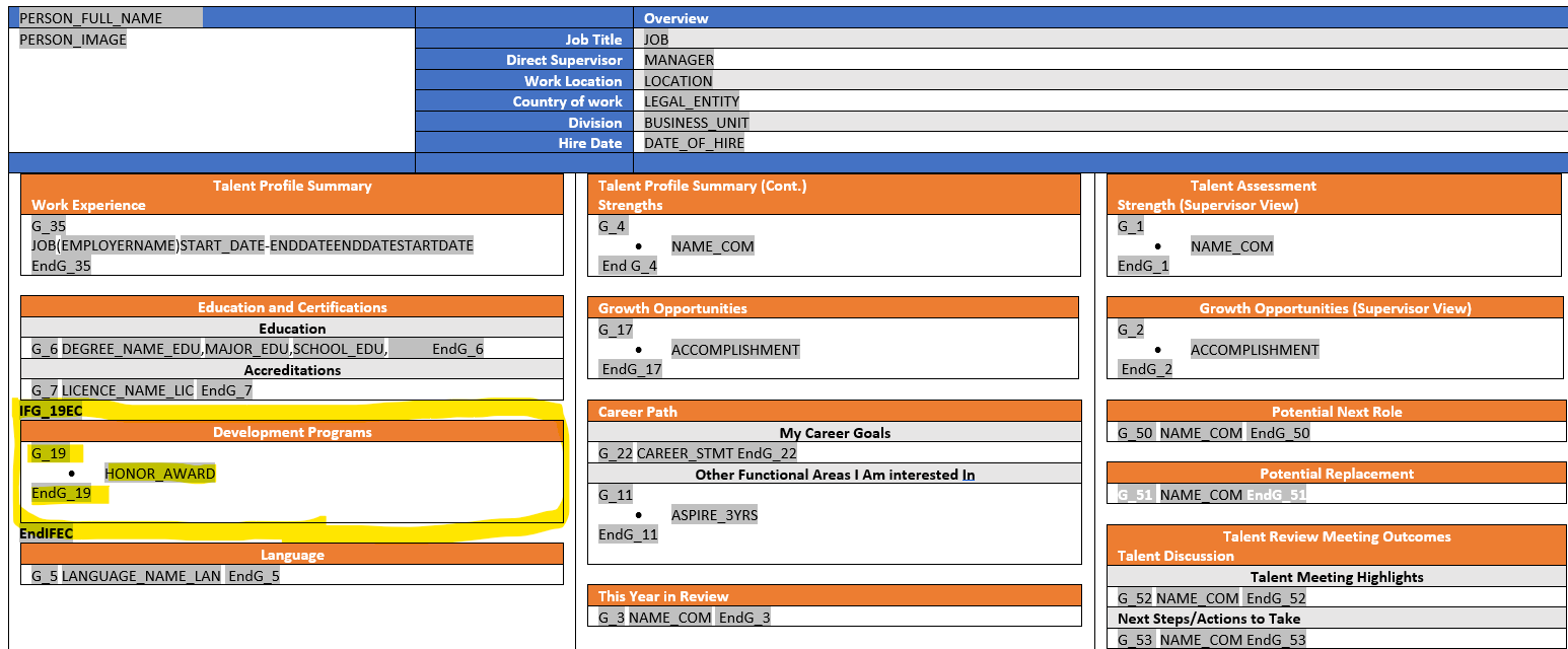In Rtf Template We Need To Hide The Section Of Tables Based On The Data By Using If Else