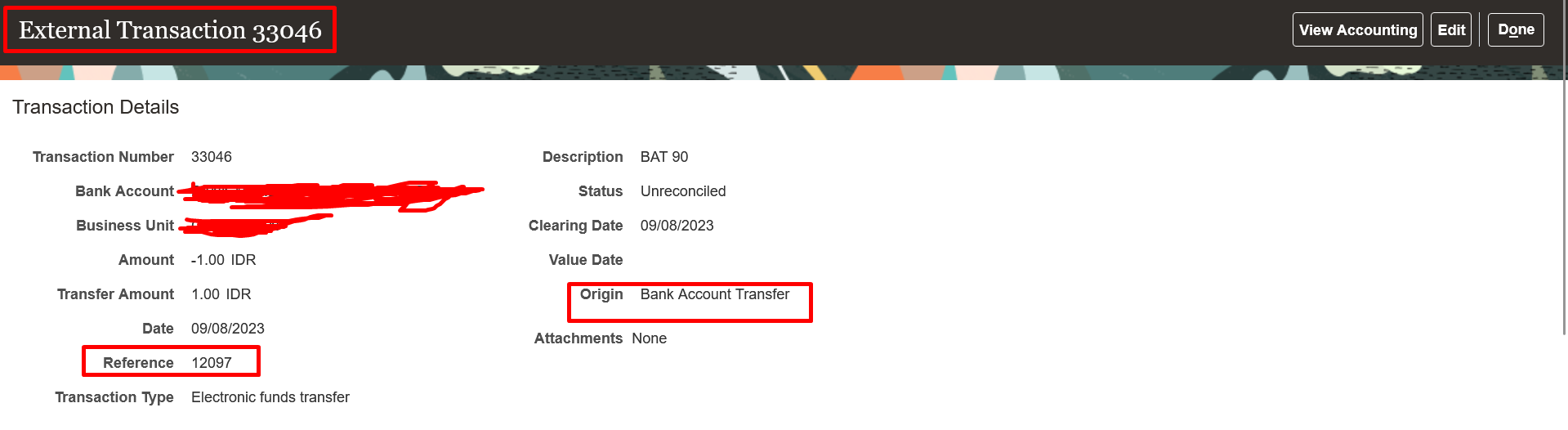 Payment Files in case of Bank Account Transfer — Cloud Customer Connect