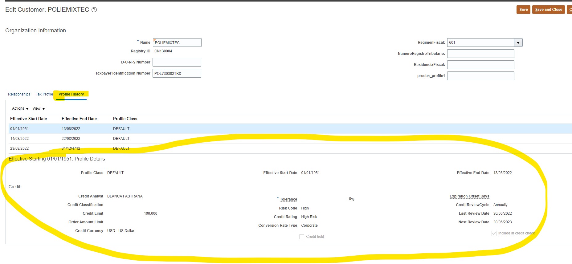 Is It Possible To Add Flexfields Of Any Kind To The Customer Profile History — Cloud Customer