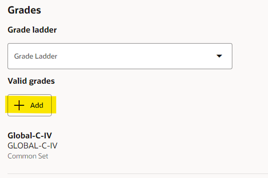 Hide add button for valid grade on position redwood page as grade is ...
