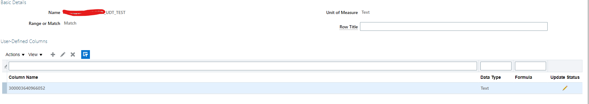 How to set the Base User Column Name in UDT as a numerical value? — Cloud Customer Connect
