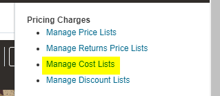 How to create Pricelist with Price = Item Cost + X% — Cloud Customer ...
